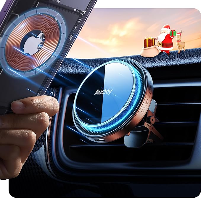 Auckly 15W Magsafe Autohalterung mit Ladefunktion für 17,27€ inkl ...