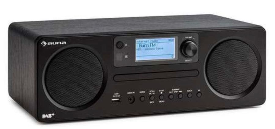 auna Worldwide CD-Internetradio (Spotify Connect App, 10 W, Bluetooth ...
