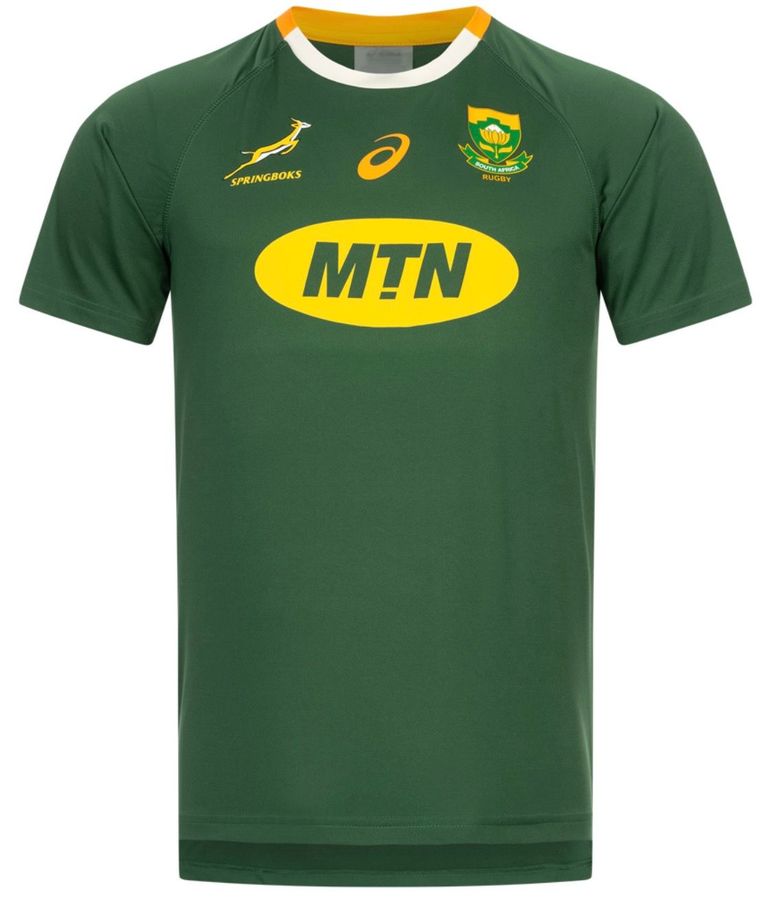 Asics Südafrika Springboks Rugby Herren Heim Trikot für 21,94€ inkl ...